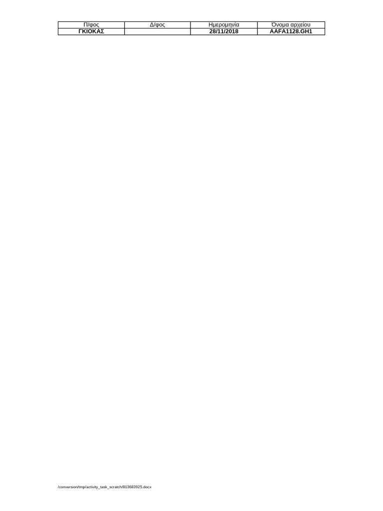 Γκιοκασ 28/11/2018 AAFA1128.GH1: /conversion/tmp/activity - task - scratch/813683925 | PDF