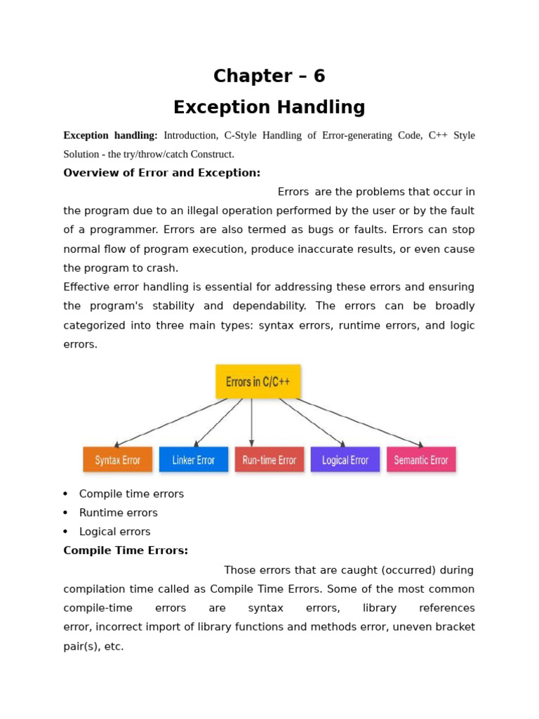 Exception Handling | PDF | Computer Program | Programming Exception Handling | PDF | Computer Program | Programming