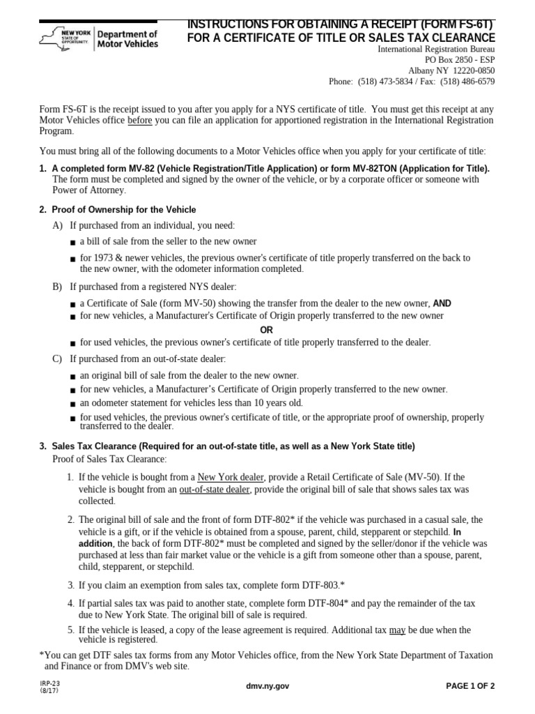 Irp 23 | PDF | Sales Taxes In The United States | Taxes