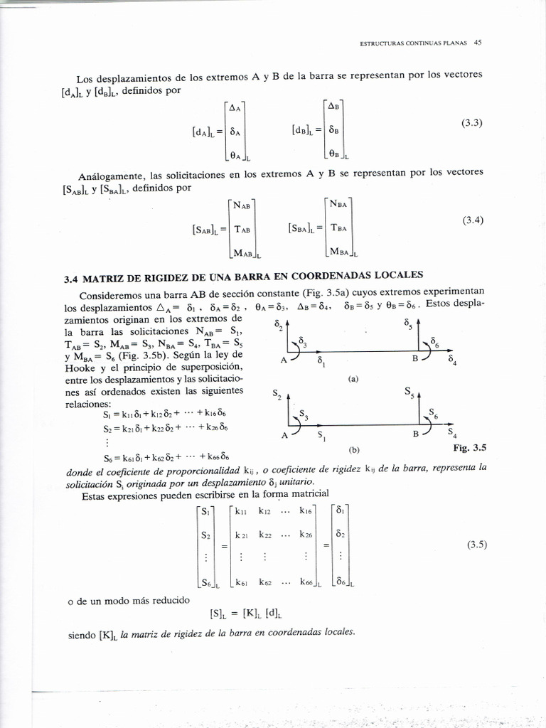 Matriz de Rigidez Elemental | PDF