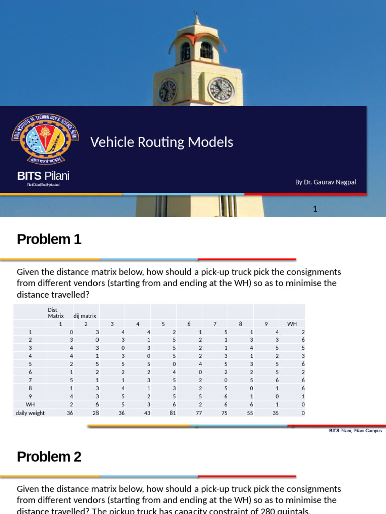 Vehicle Routing Models | PDF | Motor Vehicle | Wheeled Vehicles