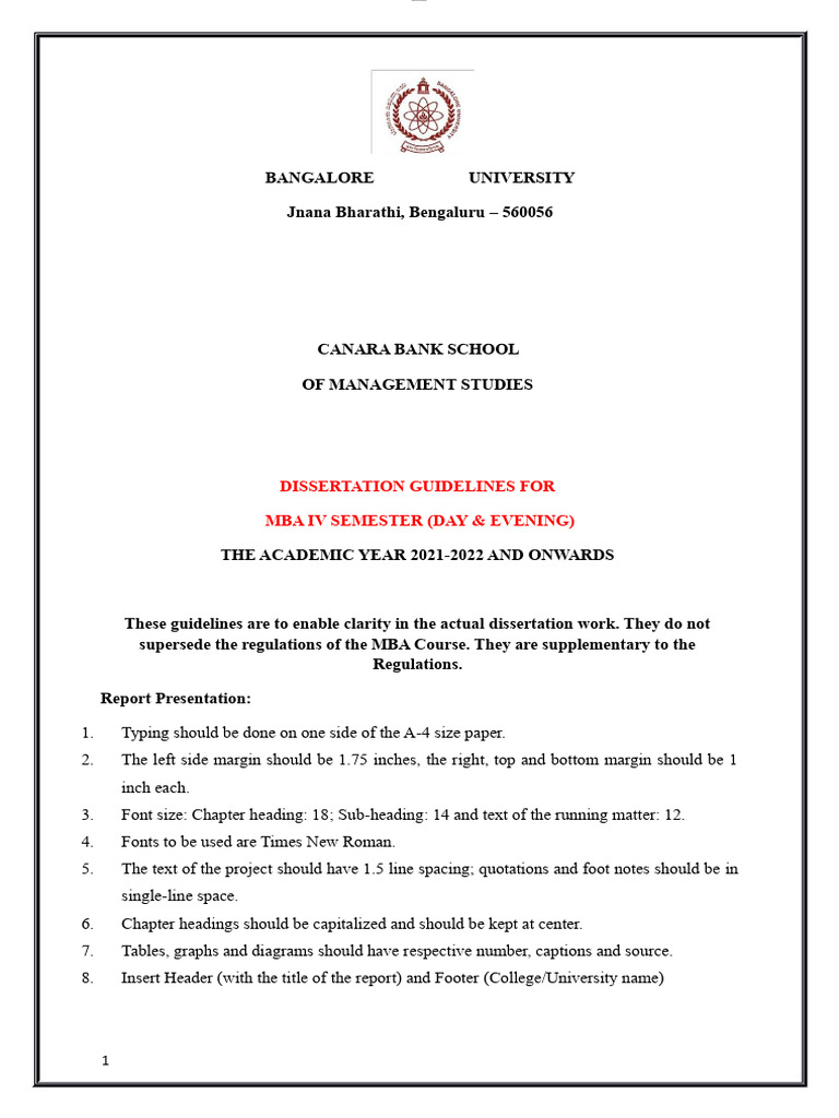 4th Semester Dissertation Guidelines | PDF | Swot Analysis | Citation