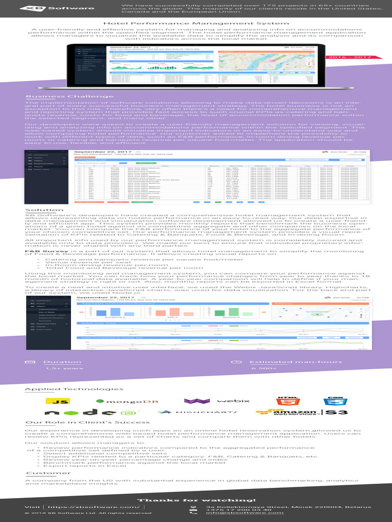 Hotel Performance Management System | PDF | Computing | Information ...