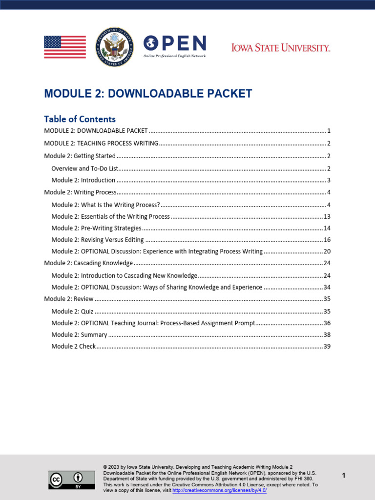 DATAW Mod 2 - Downloadable Packet | PDF | Human Communication