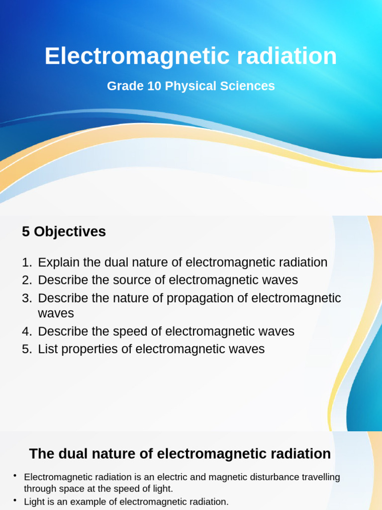 Electromagnetic Radiation | PDF | Electromagnetic Radiation | Electromagnetic Spectrum