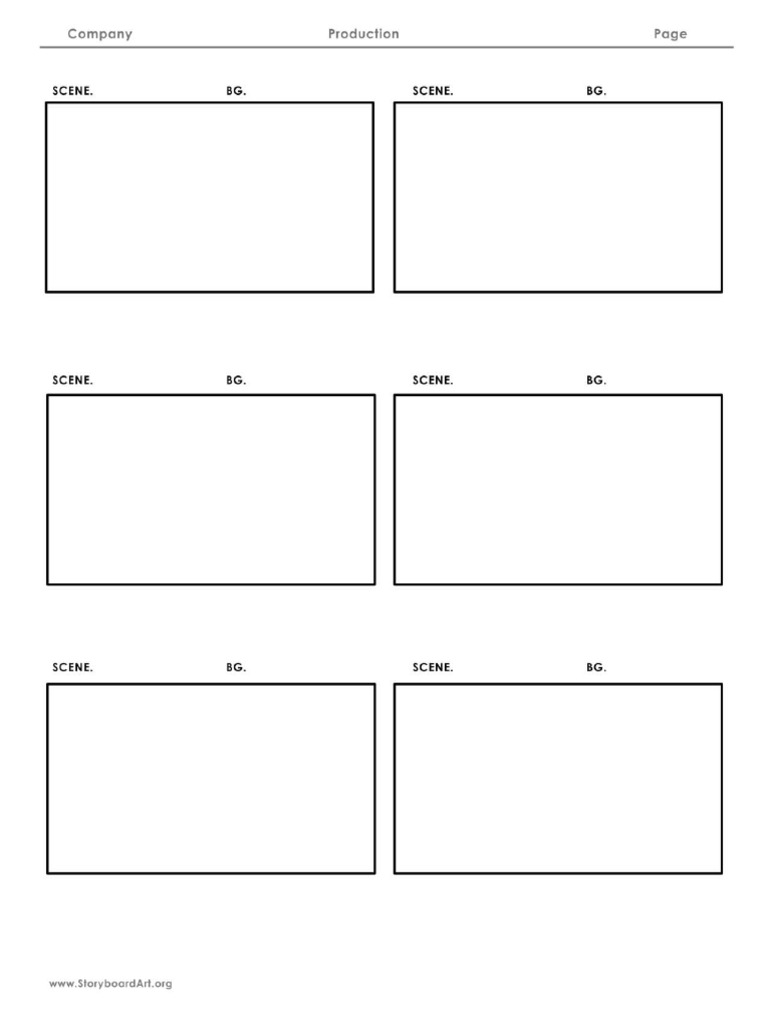 Storyboard Template 16 X 9 Verticle | PDF