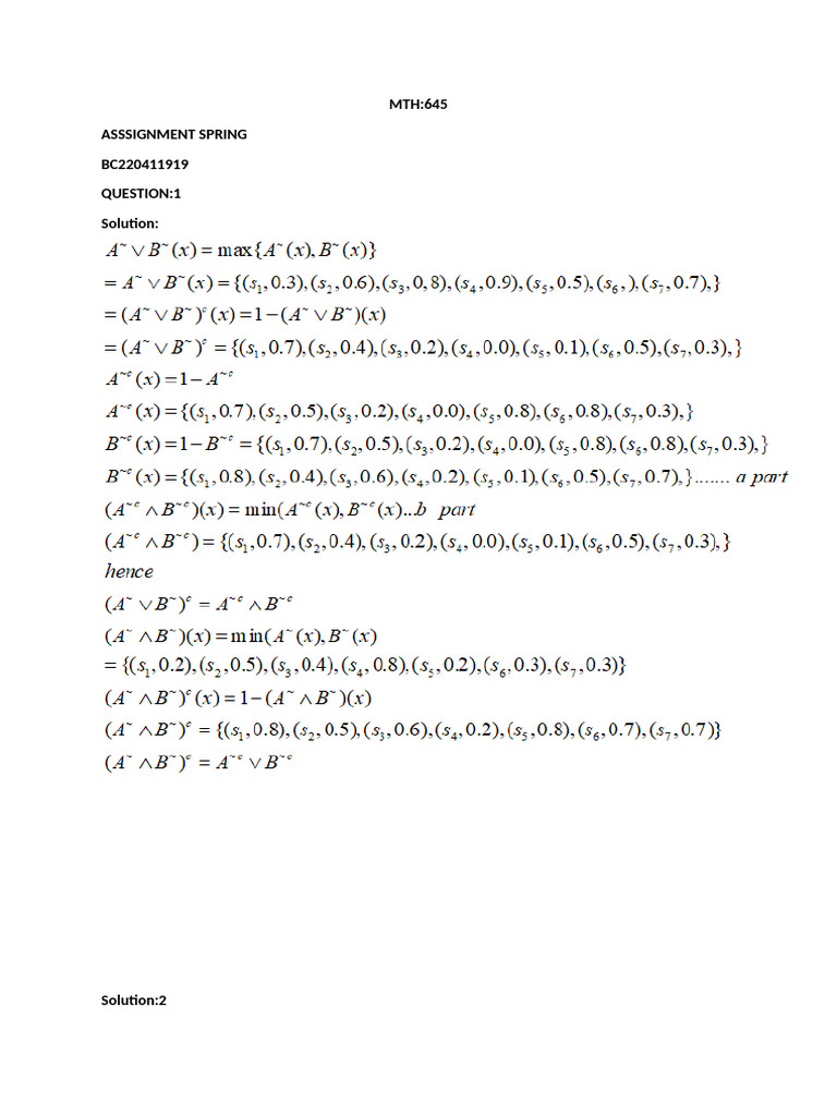 MTH645 | PDF