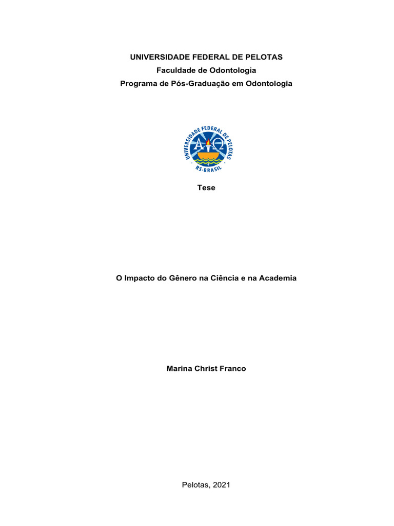 Tese - Marina Christ Franco | PDF