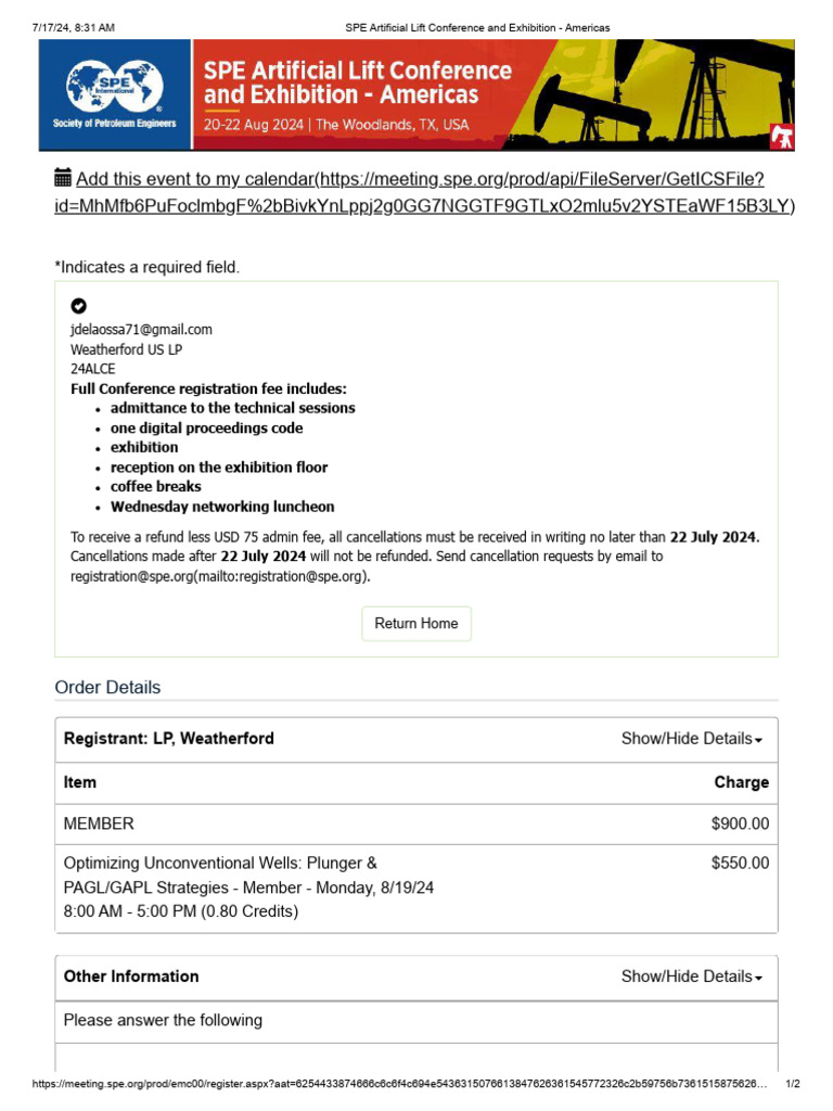 SPE Artificial Lift Conference and Exhibition - Americas | PDF