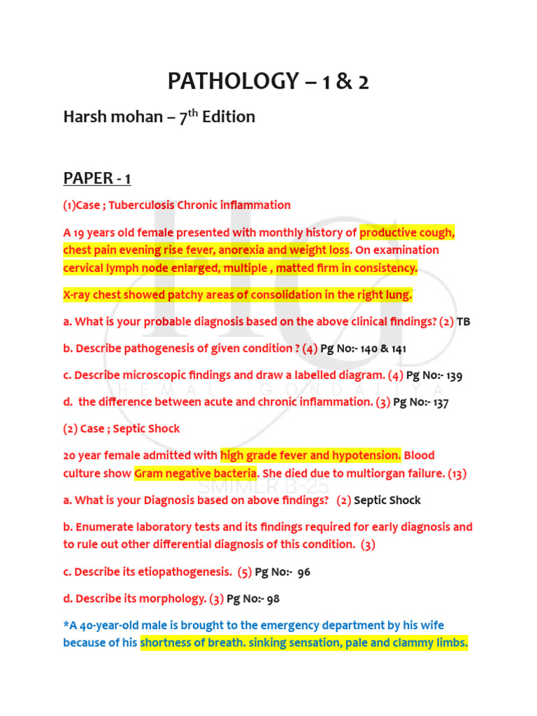 Pathology Case Prelim - HG!! - 240127 - 103855 | PDF | Lung Cancer | Anemia