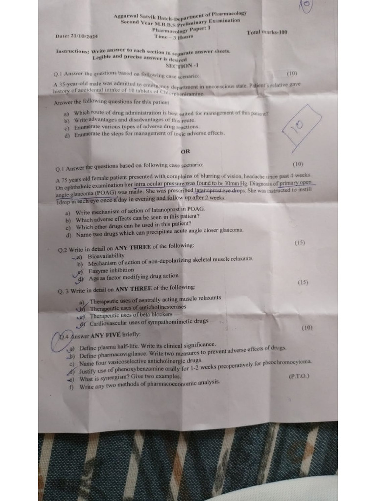 Pdu Paper 2 Year 23-24 | PDF