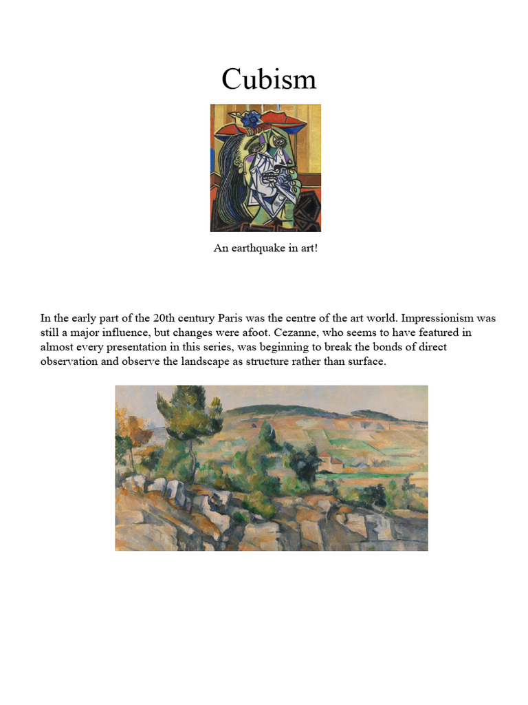 Cubism | PDF | Cubism | Pablo Picasso