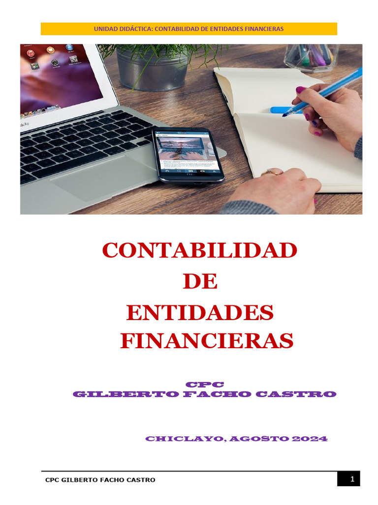 Contabilidad en Entidades Financieras | PDF | Bancos | Contabilidad