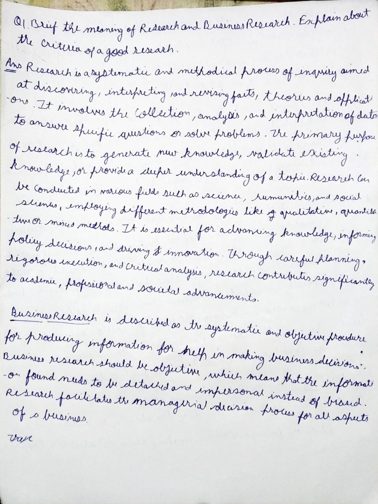 Research Methology Assiment 1 | PDF