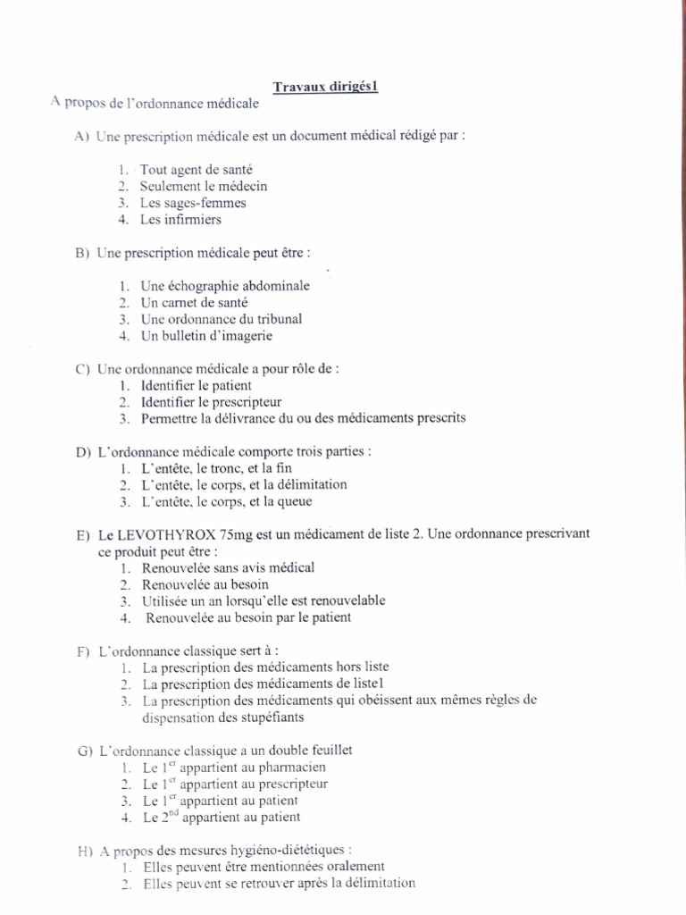 Guide sur l'Ordonnance Médicale | PDF | Ordonnance médicale | Pharmacien