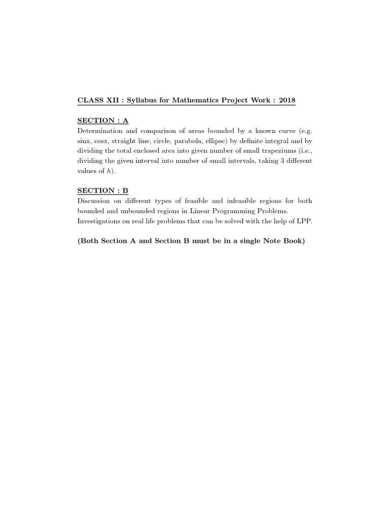 Project Class Xii 2018 | PDF