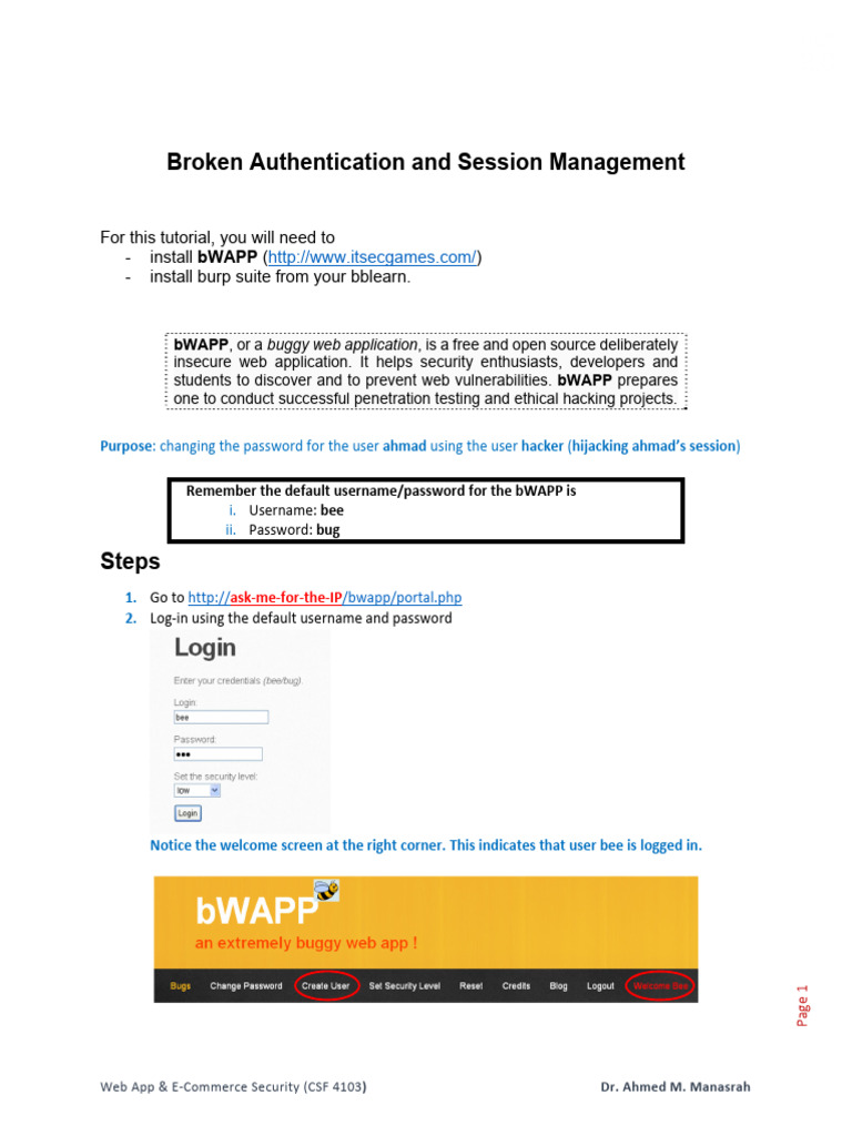 Broken Authentication and Session Management | PDF | Password | Proxy Server