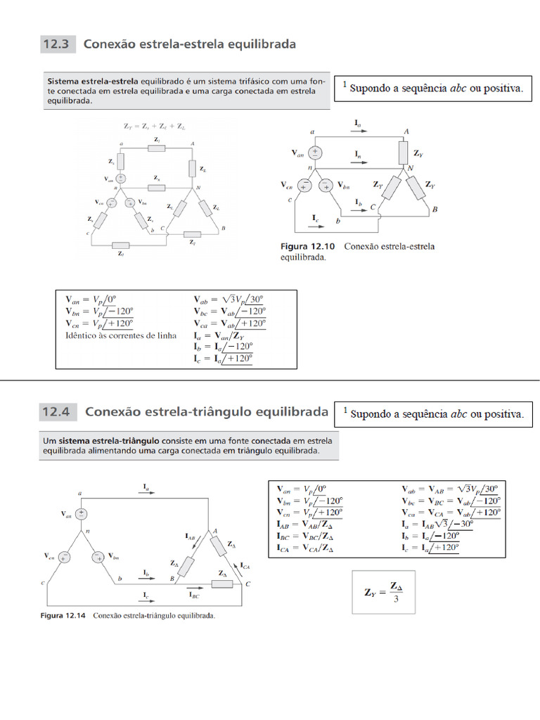 Resumo Circuitos Trifasicos | PDF