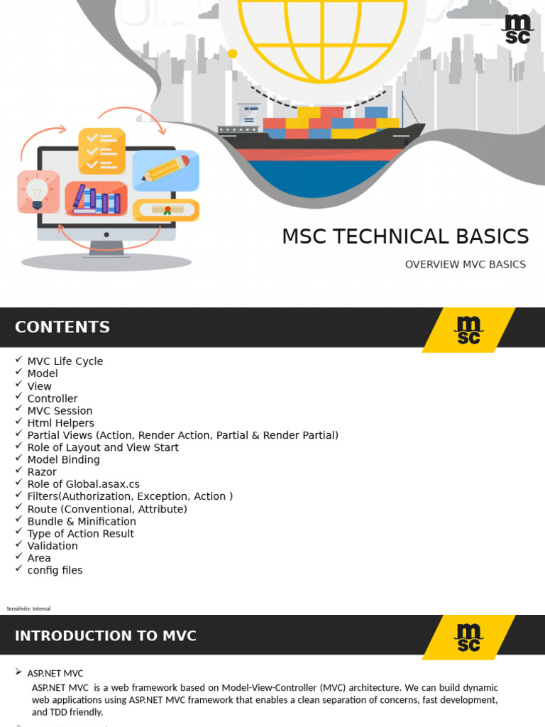MVC Basics Training Material | PDF | Model–View–Controller | Page Layout