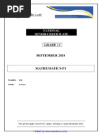 Maths Grade 11 November 2023 P2 and Memo | PDF