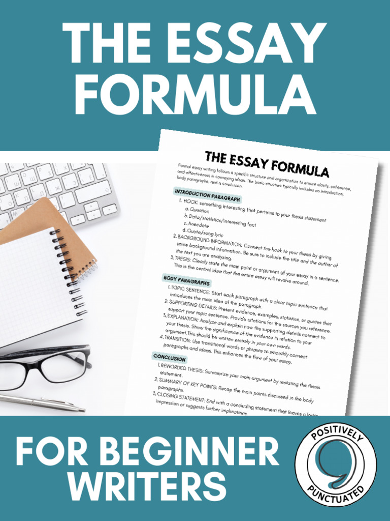 The Essay Formula For Beginner Writers by Positively Punctuated | PDF | Internet | Proofreading
