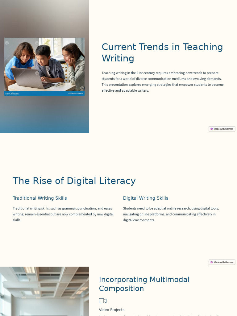 Current Trends in Teaching Writing | PDF | Human Communication | Learning