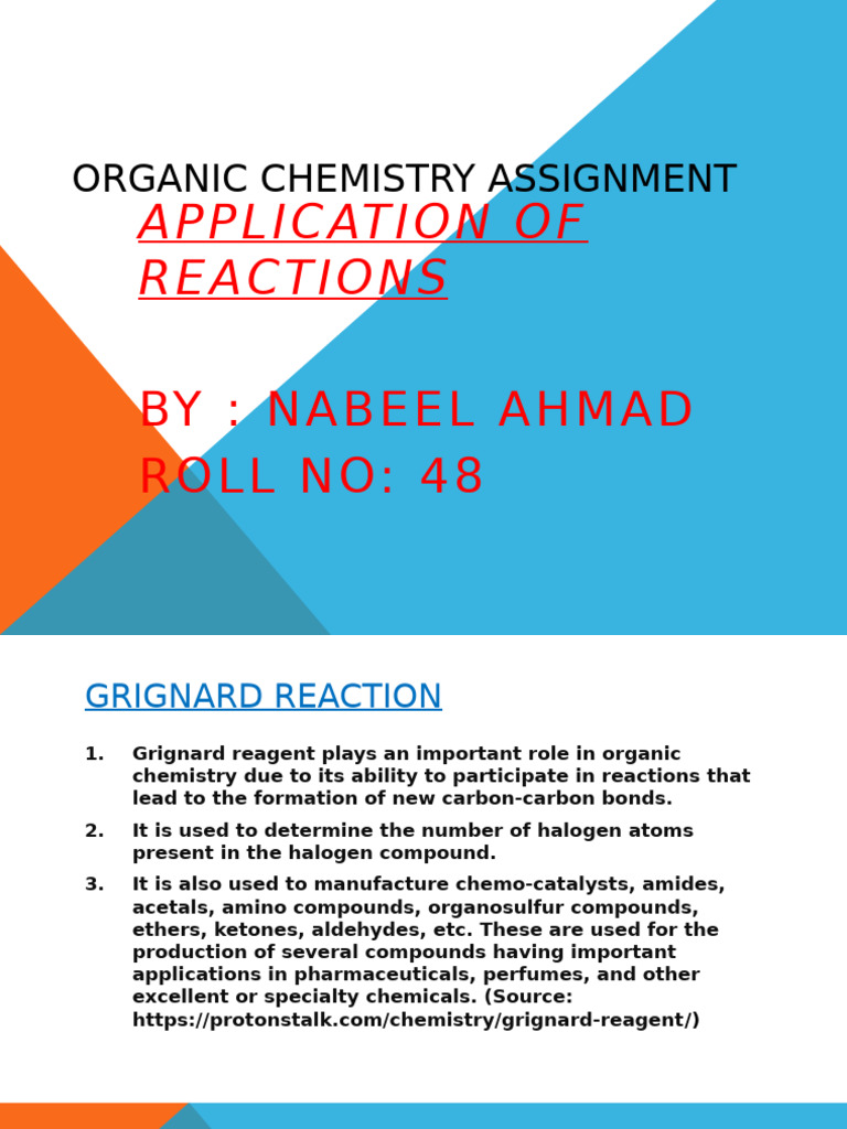 All Reaction Applications | PDF | Chemical Reactions | Aldehyde