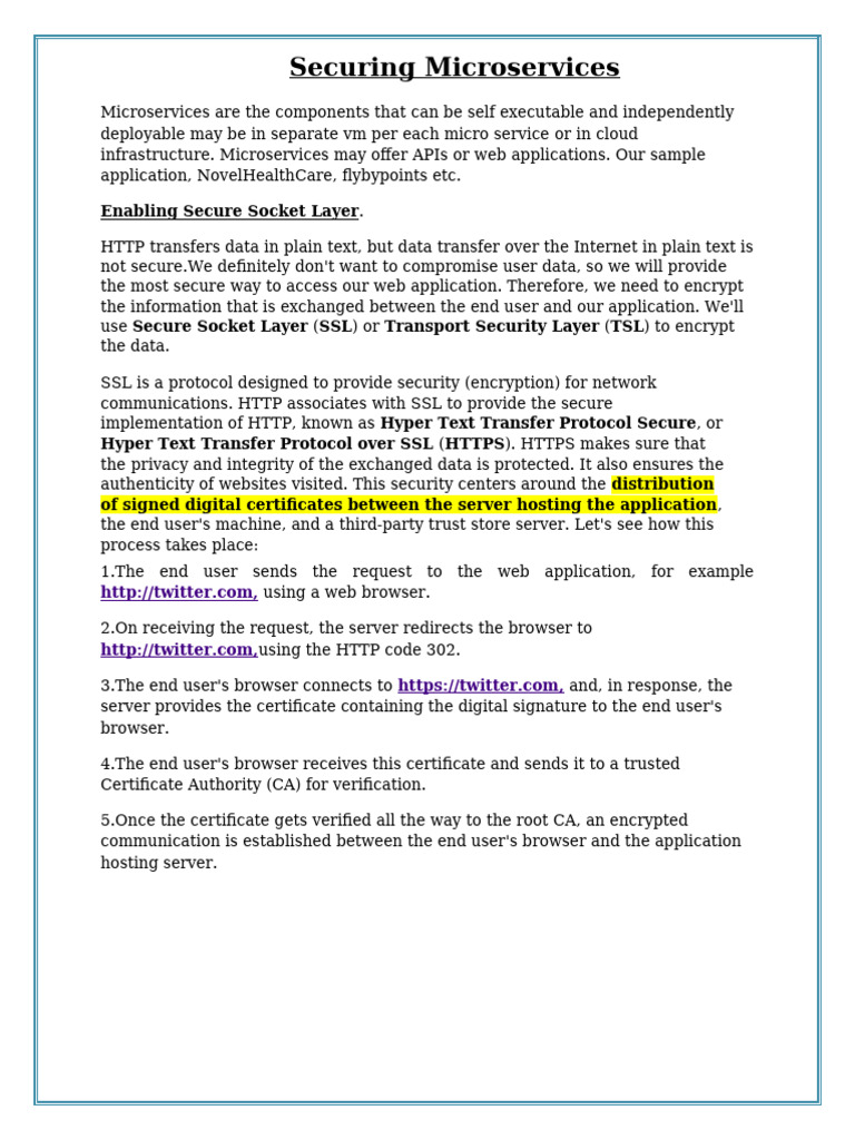 05 Spring Microservices Security Oauth2 | PDF | Transport Layer Security | World Wide Web