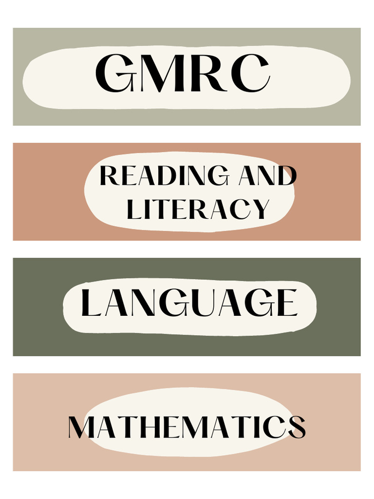 Green and Pink Abstract Classroom Subject Labels PDF | PDF