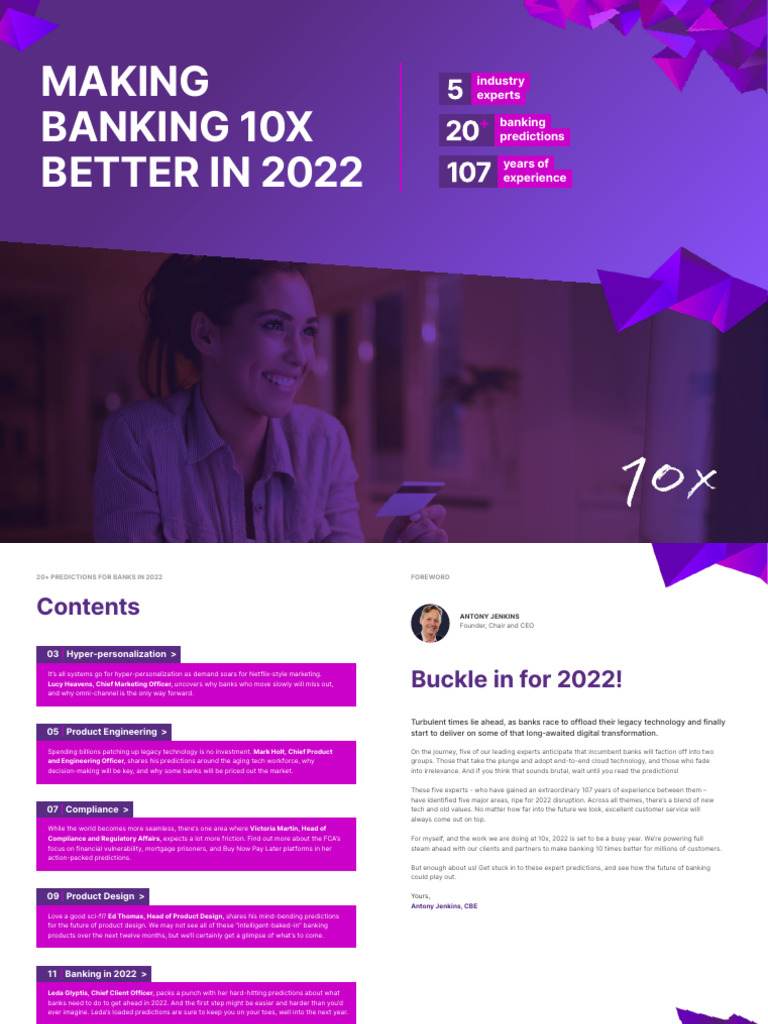 Making Banking 10x Better in 2022_web | PDF | Banks | Mortgages