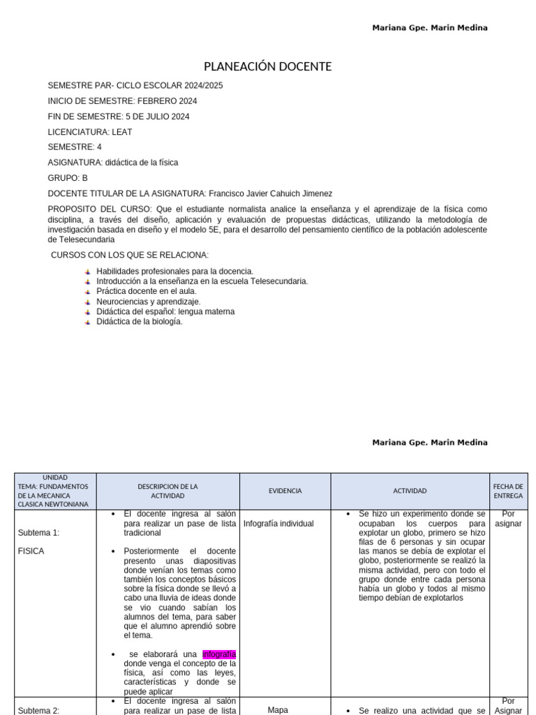 Planeación Didáctica con Modelo 5E | PDF | Enseñando | Temperatura
