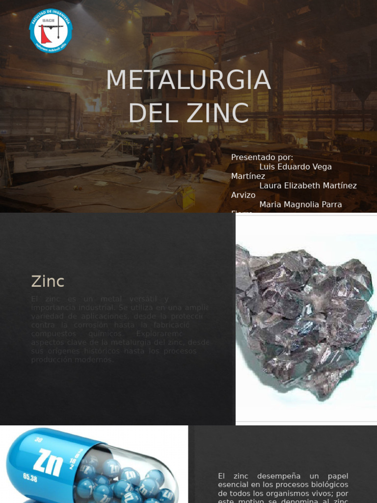Metalurgia y Aplicaciones del Zinc | PDF | Zinc | Sinterización