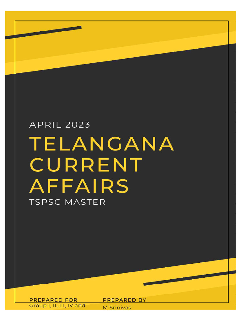 Sample Copy - TS Current Affairs - April 2023 | PDF | Biodiversity