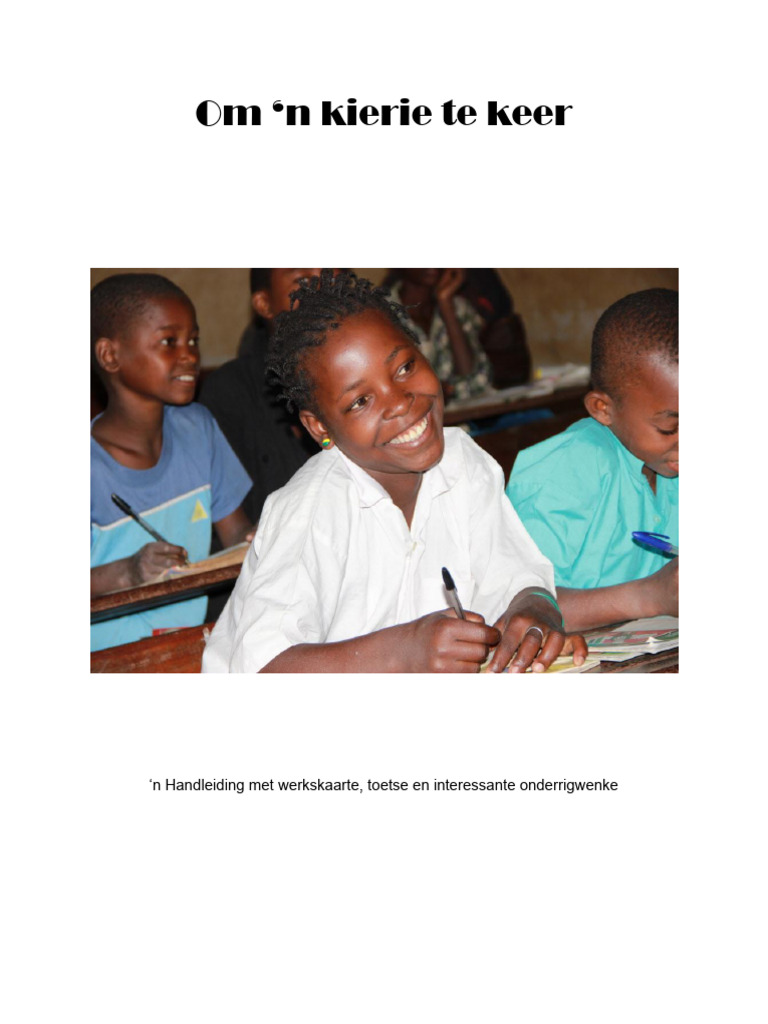 2020 Kruger Om N Kierie Te Keer | PDF