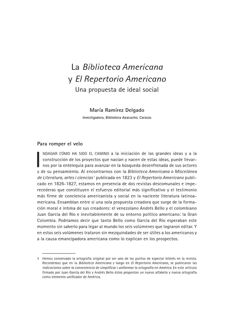 El Repertorio Americano | PDF | Colombia | Jean-Jacques Rousseau