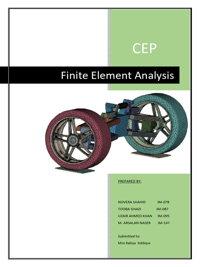 FEA Final Report | PDF | Finite Element Method | Partial Differential Equation