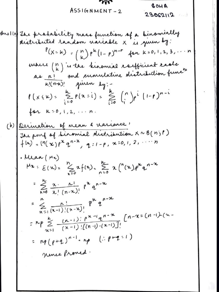 Assignment 2 Maths | PDF