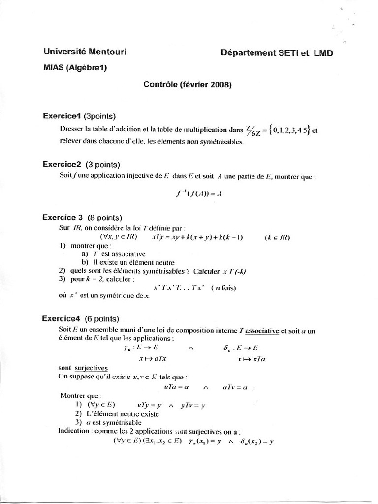 Sujet 1 | PDF