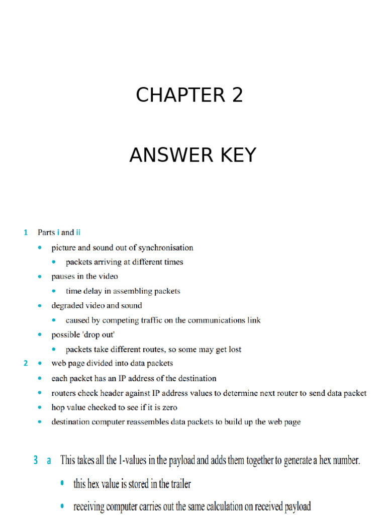 Chapter2 Answerkey | PDF