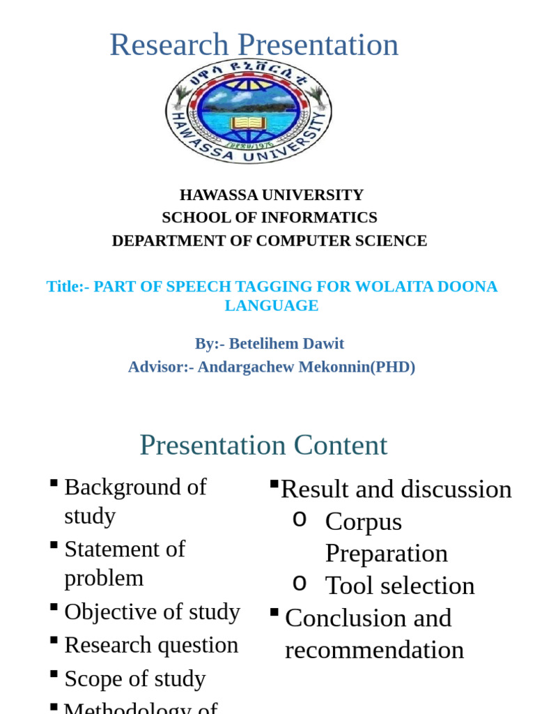 Research Presentation | PDF | Part Of Speech | Language Mechanics