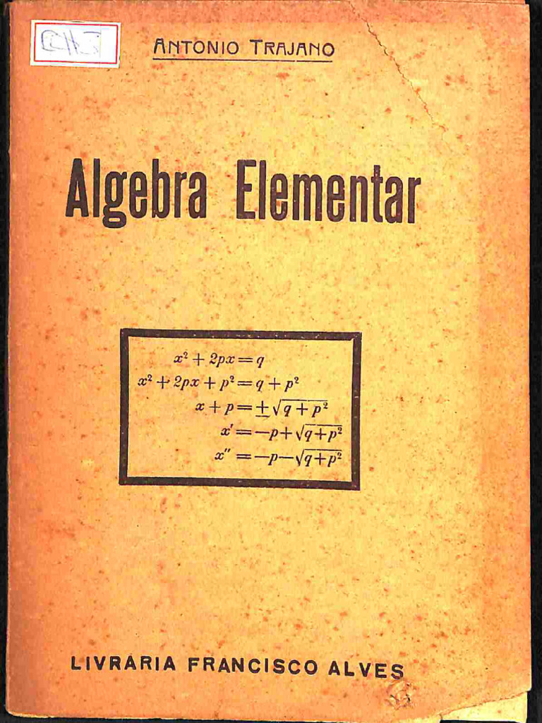 ÁLGEBRA ELEMENTAR - 26 Ed., 1957 | PDF | Álgebra | Álgebra abstrata