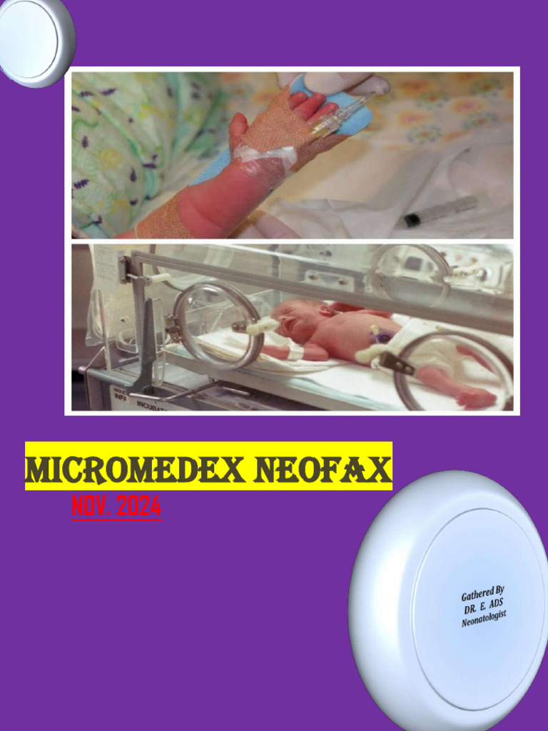 Neofax Nov. 2024 | PDF | Respiratory Diseases | Pharmacokinetics