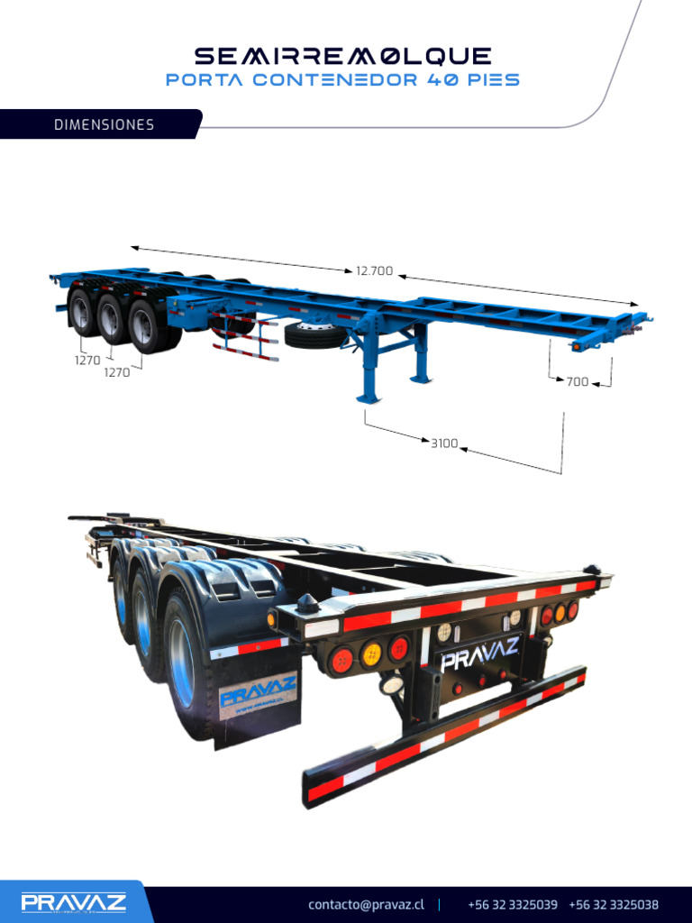 Porta Contenedor 40 Pies | PDF | Industria automotriz | Coche