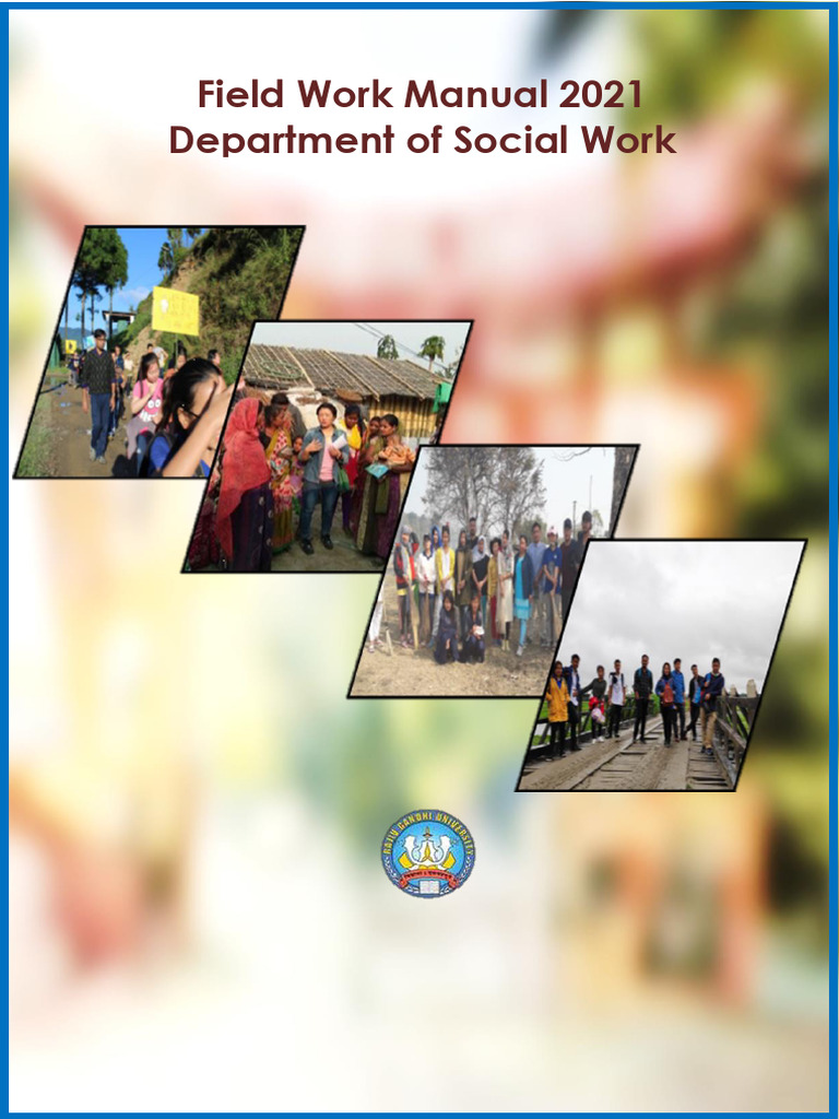 Field Work Manual 2021 Department of Social Work RGU | PDF | Social Work | Social Justice