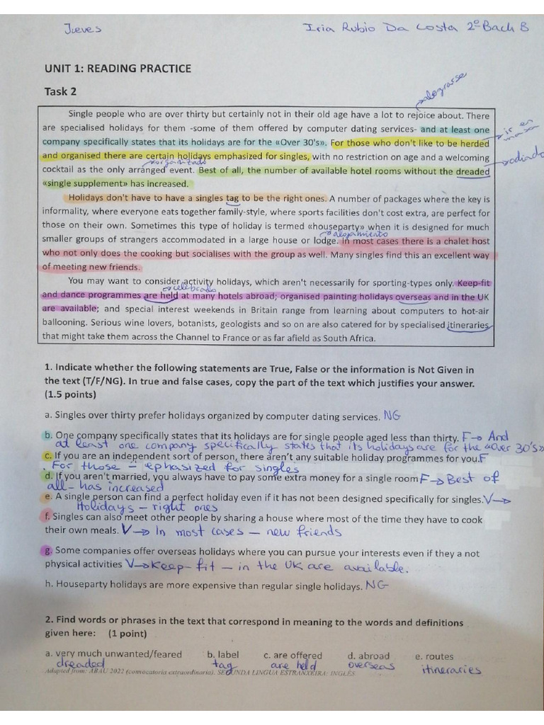 Reading Practice | PDF