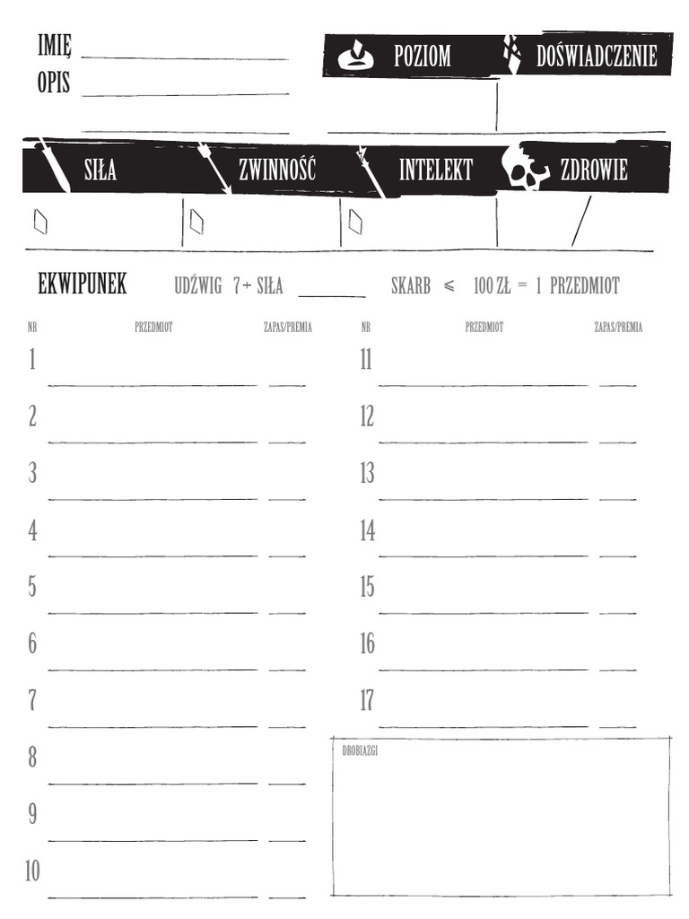 Fomor Karta Postaci Dfeer543 | PDF