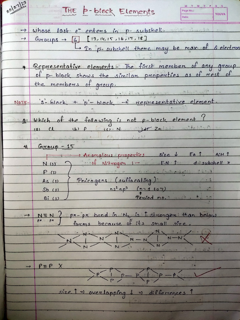 P block-1 | PDF | Nitric Acid | Acid