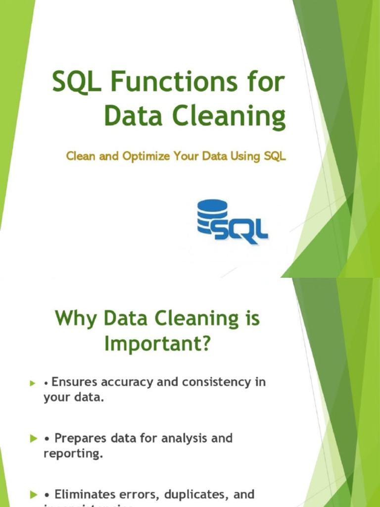SQL Functions For Data Cleaning | PDF