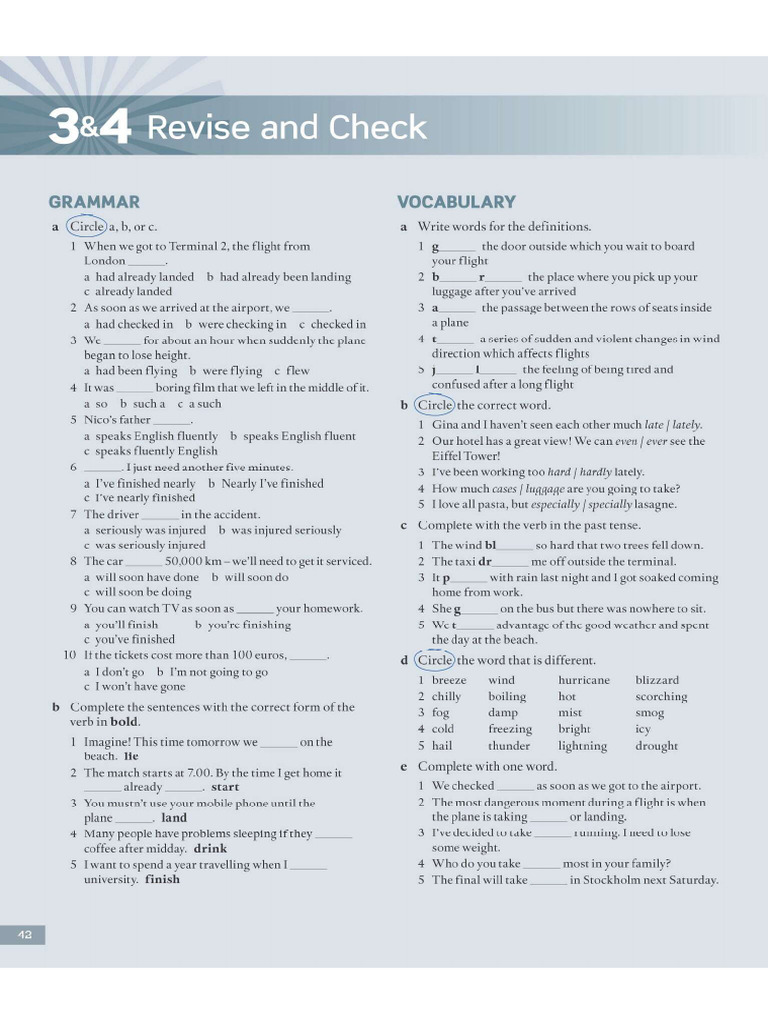 Check Units 3 and 4 | PDF