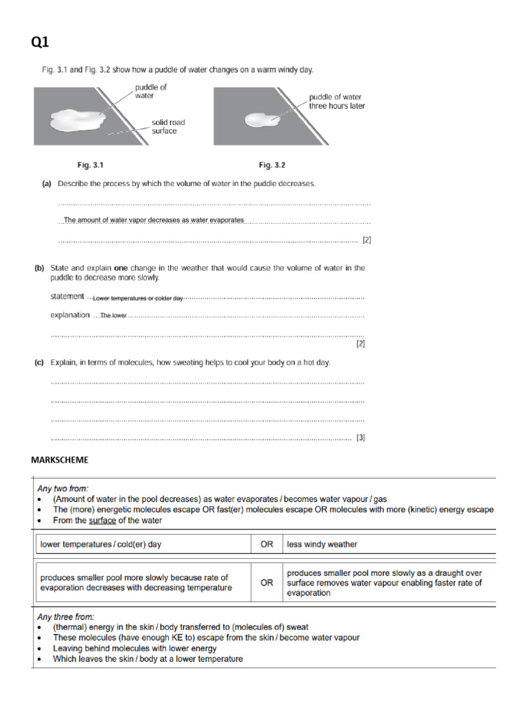 Exam Marking Guide | PDF